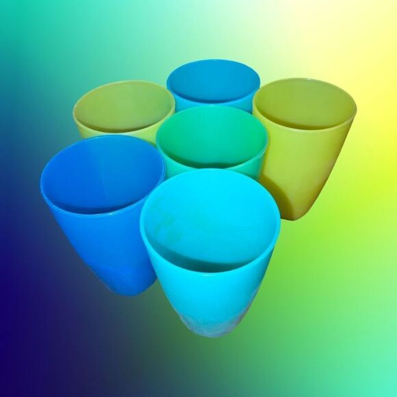 Tupperware | Dining | Tupperware Setof 6 Open House Large 8 Oz Tumblers ...